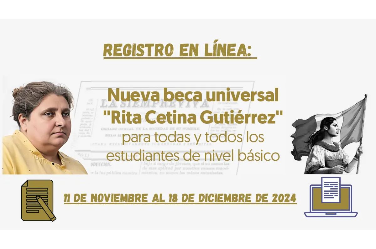 Beca Rita Cetina Gutiérrez: links, fechas y documentos